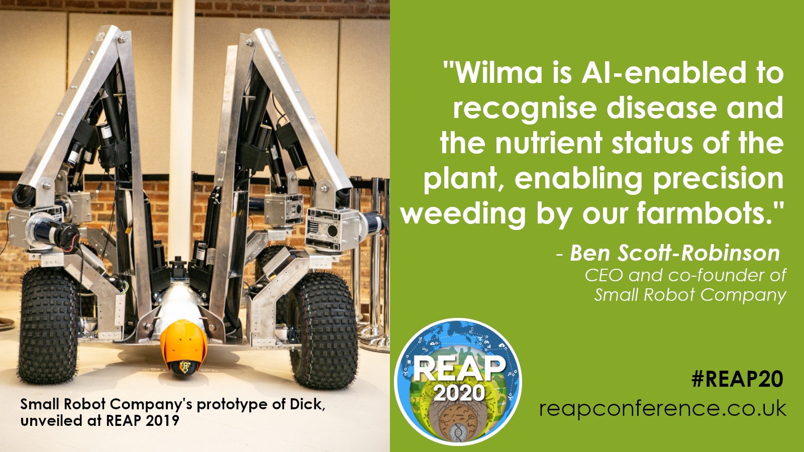Small Robot Company launches Wilma, the brains behind its farmbots, at ...